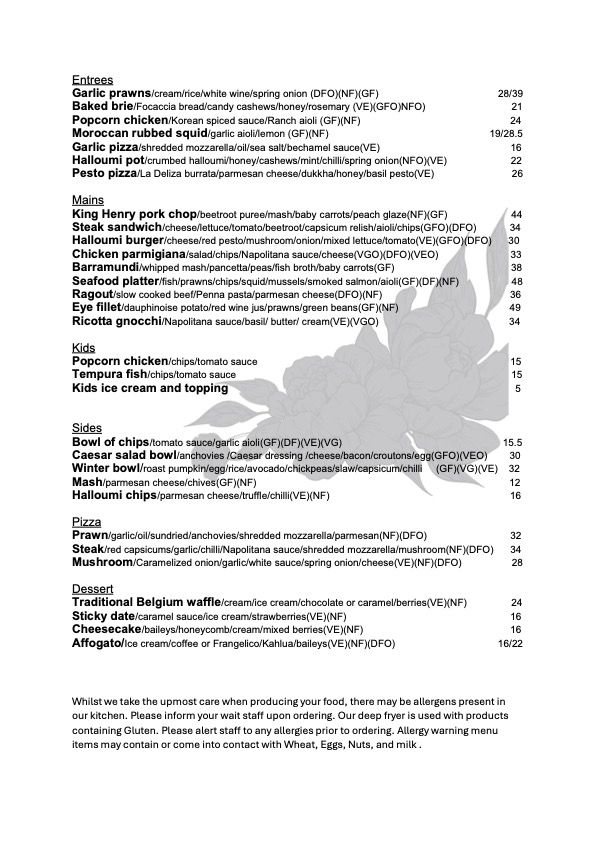 The Abbey - Lunch & Dinner